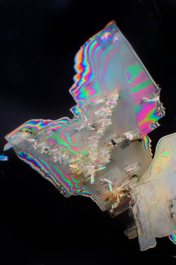 Potassium Aluminum Crystals Stock Photo - Image of microscopic ...