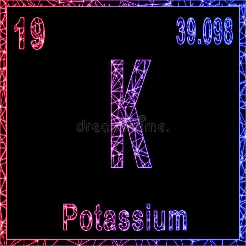 Potassium Chemical Structure Stock Illustrations – 399 Potassium ...