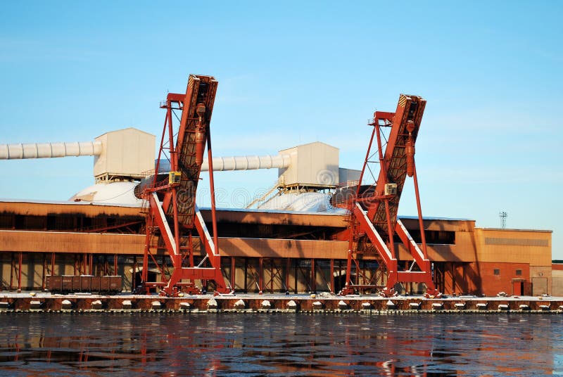 Potassium Salt Loading Terminal Stock Image - Image of potash, harbour ...