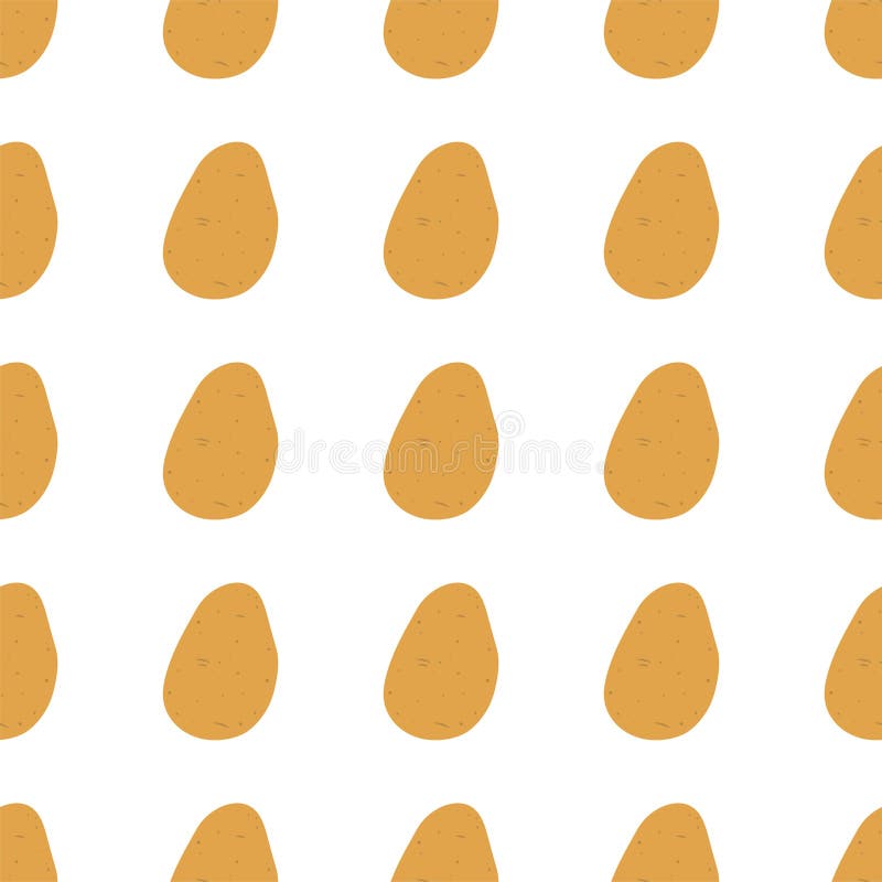 Potato. Seamless Vector Patterns Stock Vector - Illustration of ...