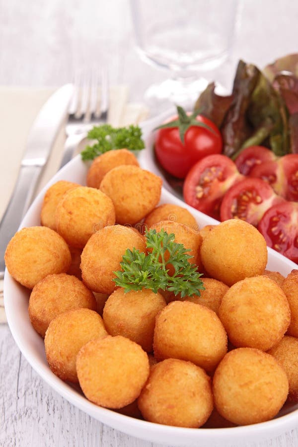 Potato ball stock image. Image of lunch, food, tomato - 32100527