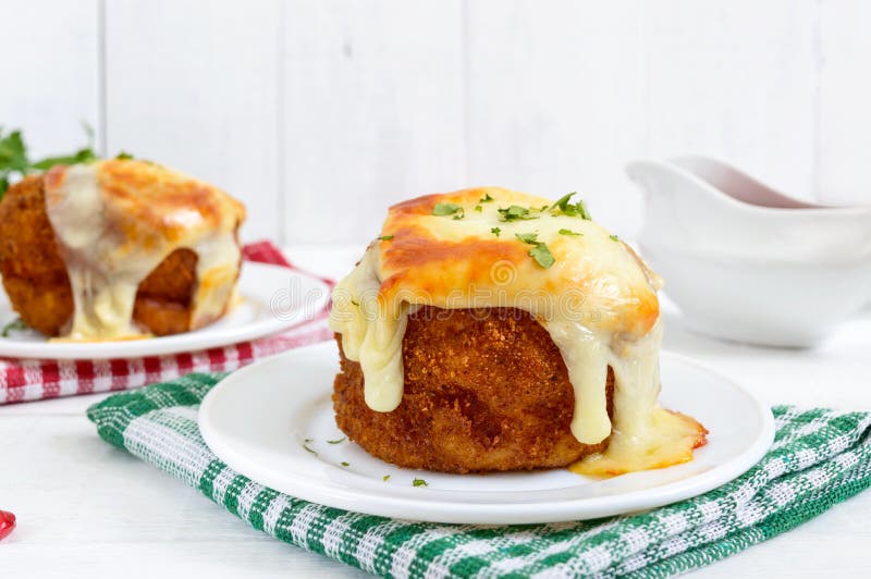 Potato Balls with Minced Meat in Deep Fat Stock Photo - Image of cooked ...