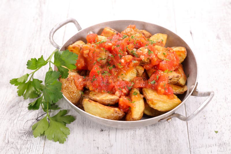 Potato Bravas,spanish Tapas Stock Image - Image of spanish, fried: 69973589