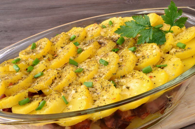 Potato casserole stock photo. Image of dinner, potato - 311663930