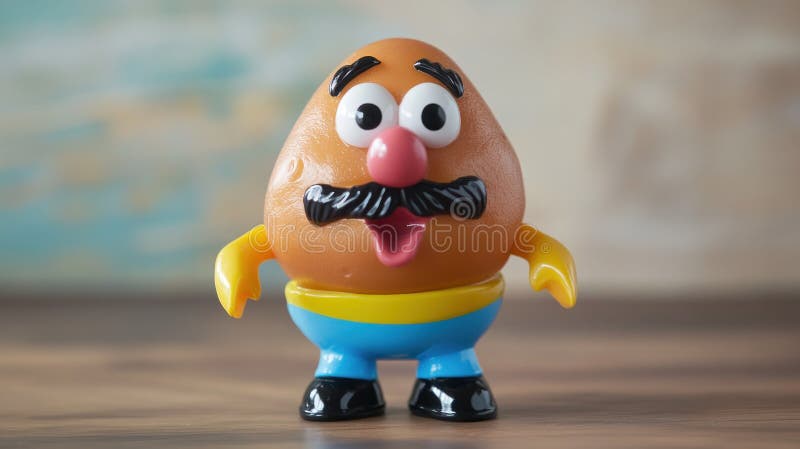Mr. Potato Head Toy Character Close Up Shot Stock Illustration ...