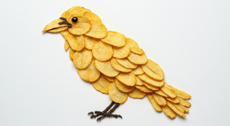 Potato Chip Bird stock illustration. Illustration of salty - 380099860