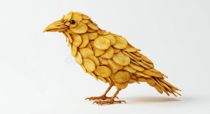 Potato Chip Bird stock illustration. Illustration of sculpture - 381782685