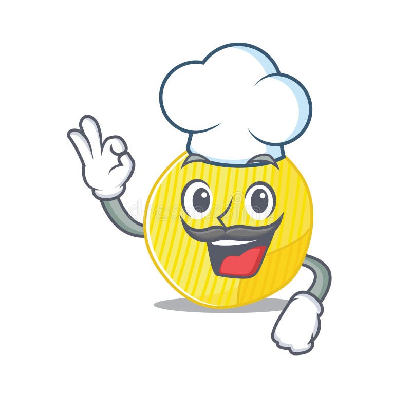 Potato Chips Cartoon Character Wearing Costume of Chef and White Hat ... Potato Chips Cartoon Character Wearing Costume of Chef and White Hat ...