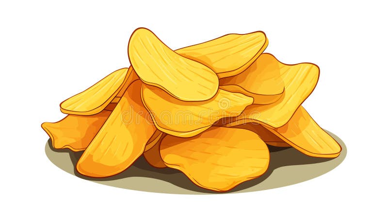 Potato Chips Collection. Vector Illustration Chips Stock Vector ...