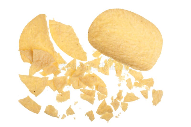 Broken Potato Chip Isolated Stock Photos - Free & Royalty-Free Stock ...