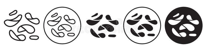Potato Chips Icon Vector Set Collection for Web Stock Illustration ...