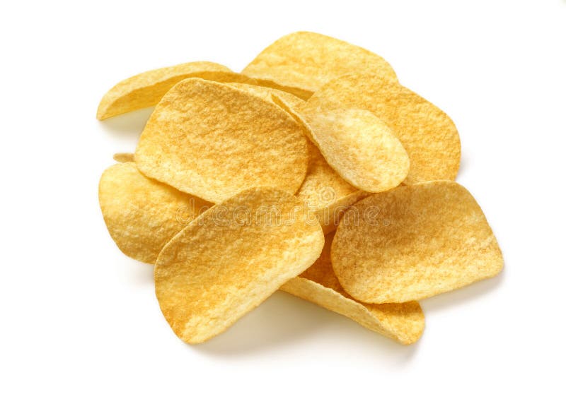Potato chips isolate stock image. Image of isolated - 104341283