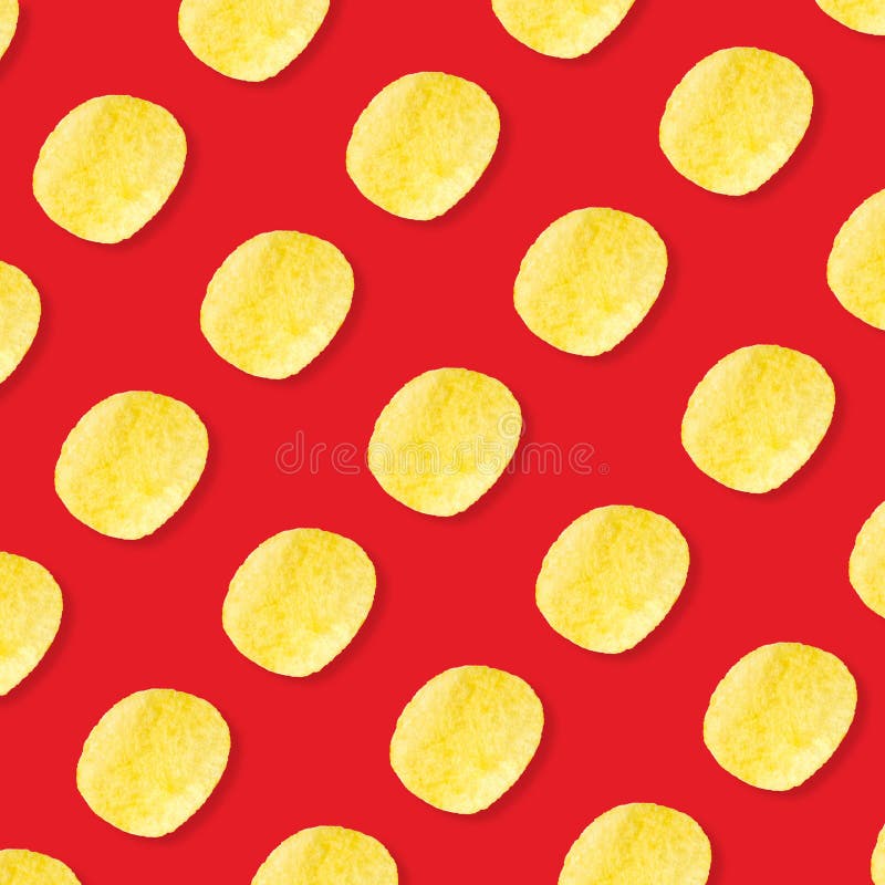 Chips pattern seamless stock illustration. Illustration of crunchy ...