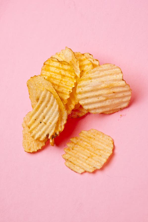 Bag of Potato Chips or Crisps Stock Photo - Image of unhealthy ...