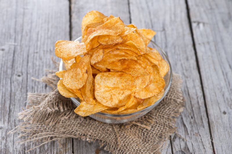 Potato Chips stock photo. Image of portion, junkfood - 34305386
