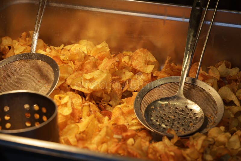 Potato chips stock photo. Image of fried, pallet, restaurant - 166245184