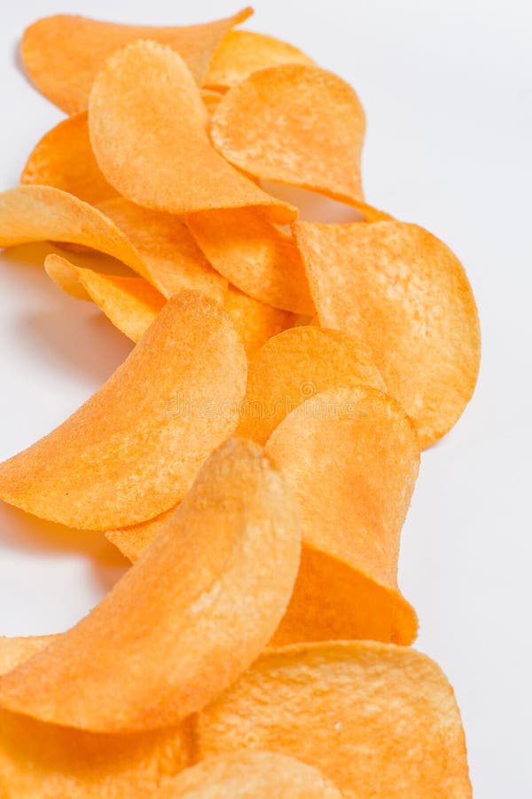 Potato Chips with Spices and Different Flavors Stock Image - Image of ...