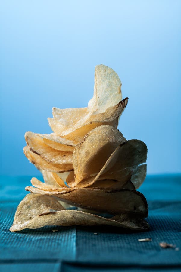 Potato Chips Stack stock image. Image of chips, still - 26234245
