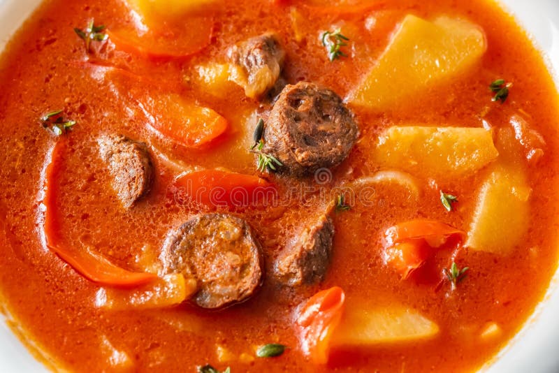 Potato chorizo stew stock photo. Image of patatas, stew - 265834174