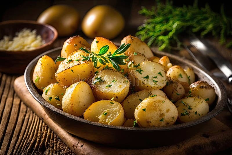 Potato Dishes with this Fresh Batch of Raw Potatoes. Ai Generative ...