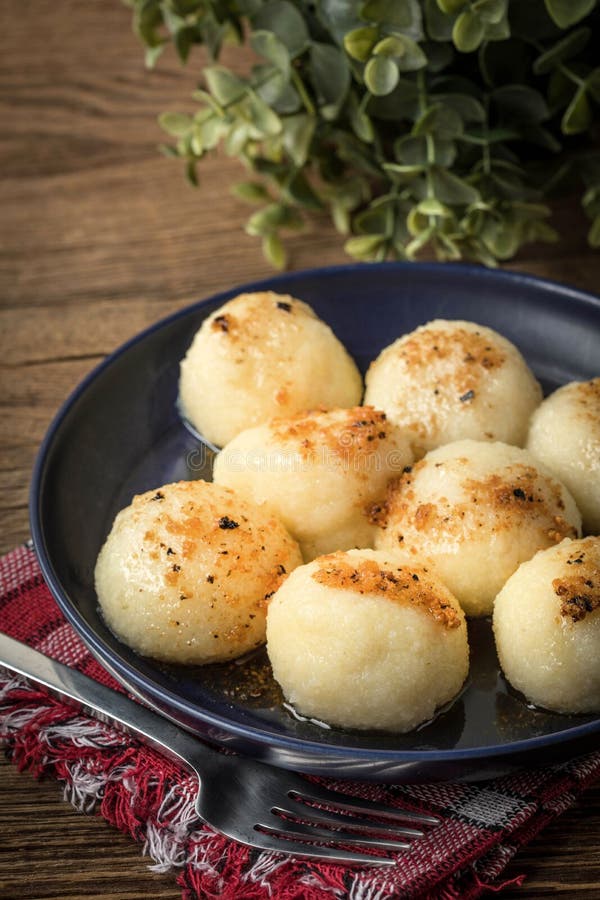 Potato Dumplings with Meat. Stock Image - Image of italian, cooking ...