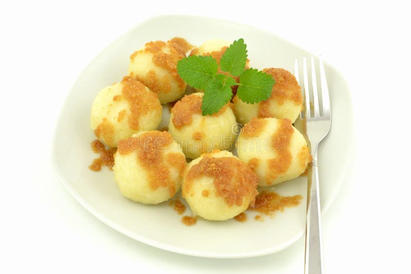 Potato dumplings stock photo. Image of isolated, dinner - 309505422