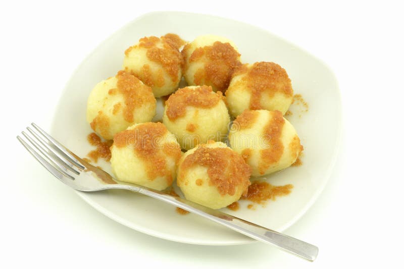 Potato dumplings stock image. Image of fried, dinner - 309505427