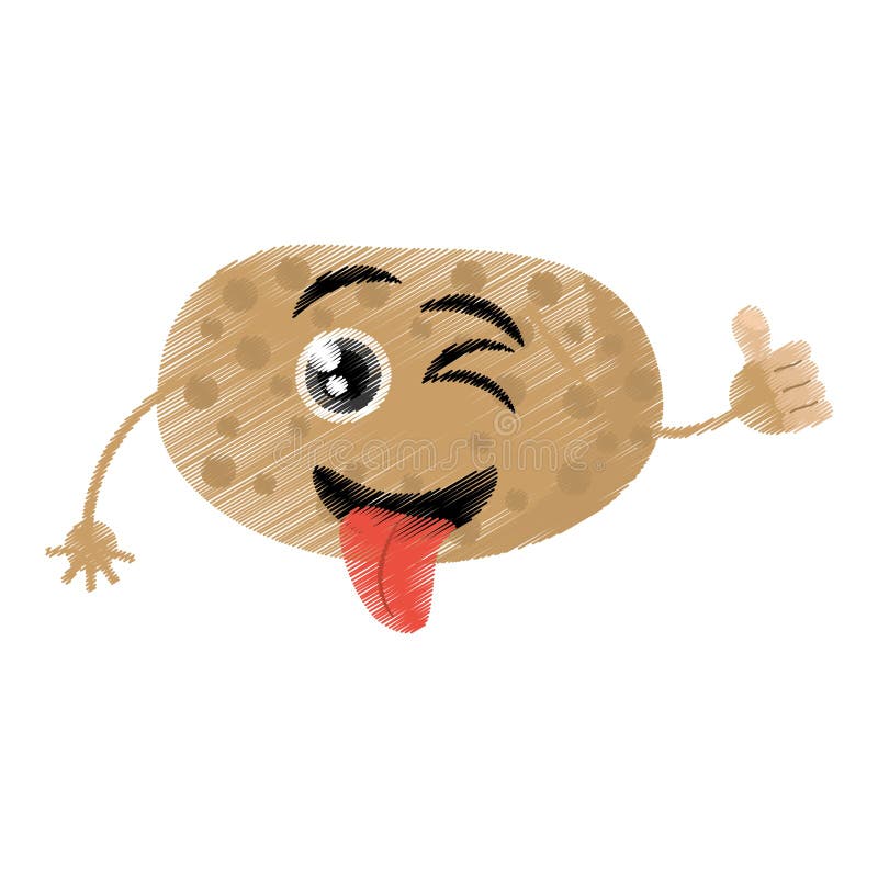 Potato Expressions Silly Face Stock Illustration - Illustration of ...