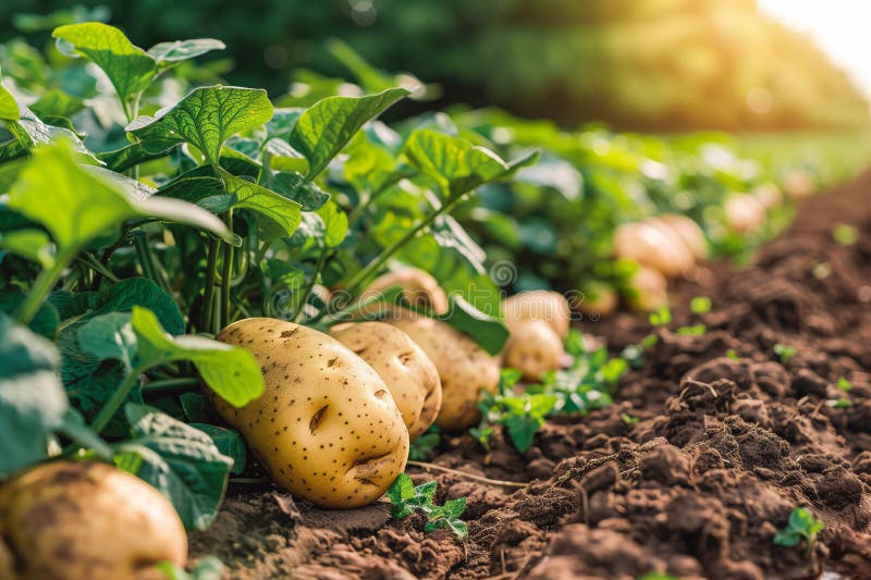 Potato Farm, Grows Potatoes for Consumption and Processing Stock ...