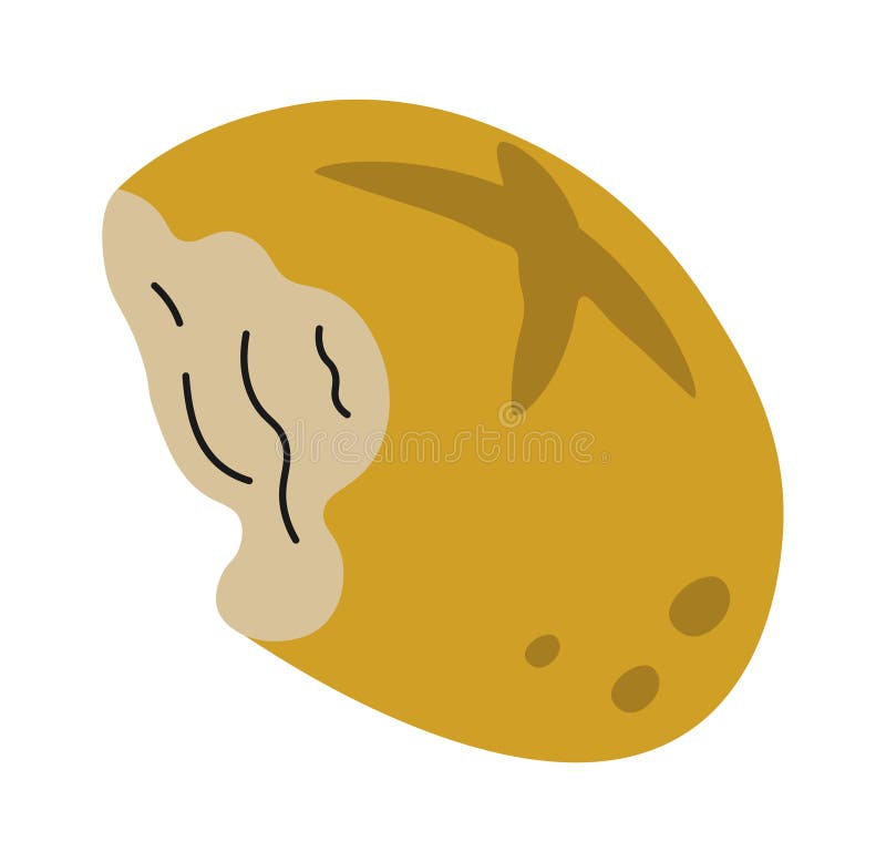 Potato Flat Icon Food Waste Sorted Organic Garbage Stock Vector ...