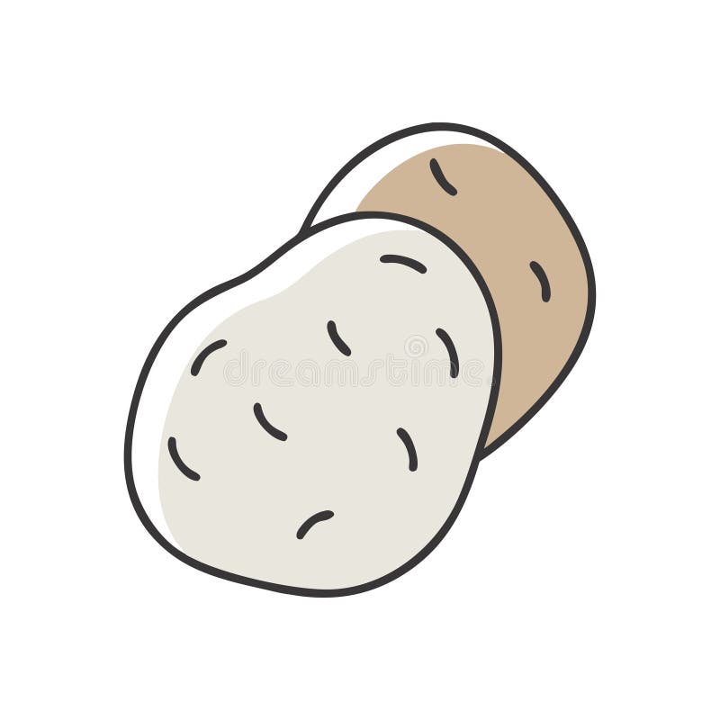 Potato Fresh Root Vegetable Icon Stock Illustration - Illustration of ...