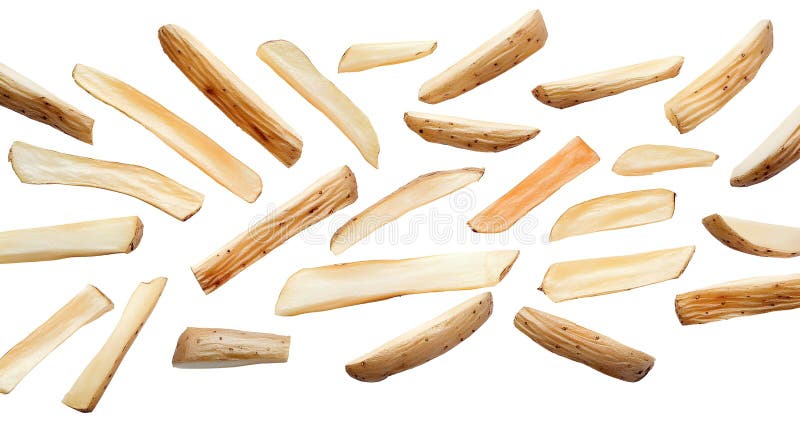 Potato Fries - Isolated on White Background Stock Illustration ...
