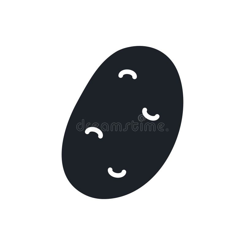 Potato Icon. Linear Color Icon, Contour, Shape, Outline Isolated on ...