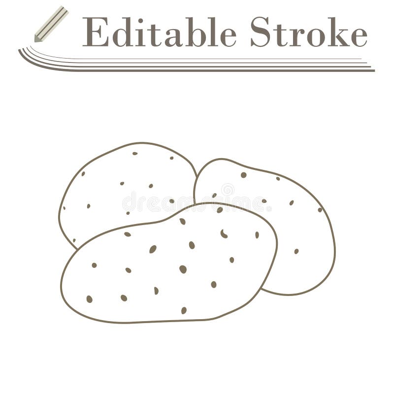 Potato Icon stock vector. Illustration of background - 201810177