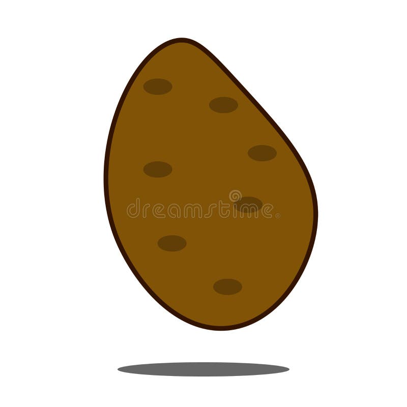 Potato Icon in Trendy Flat Style Isolated on White Background. Symbol ...