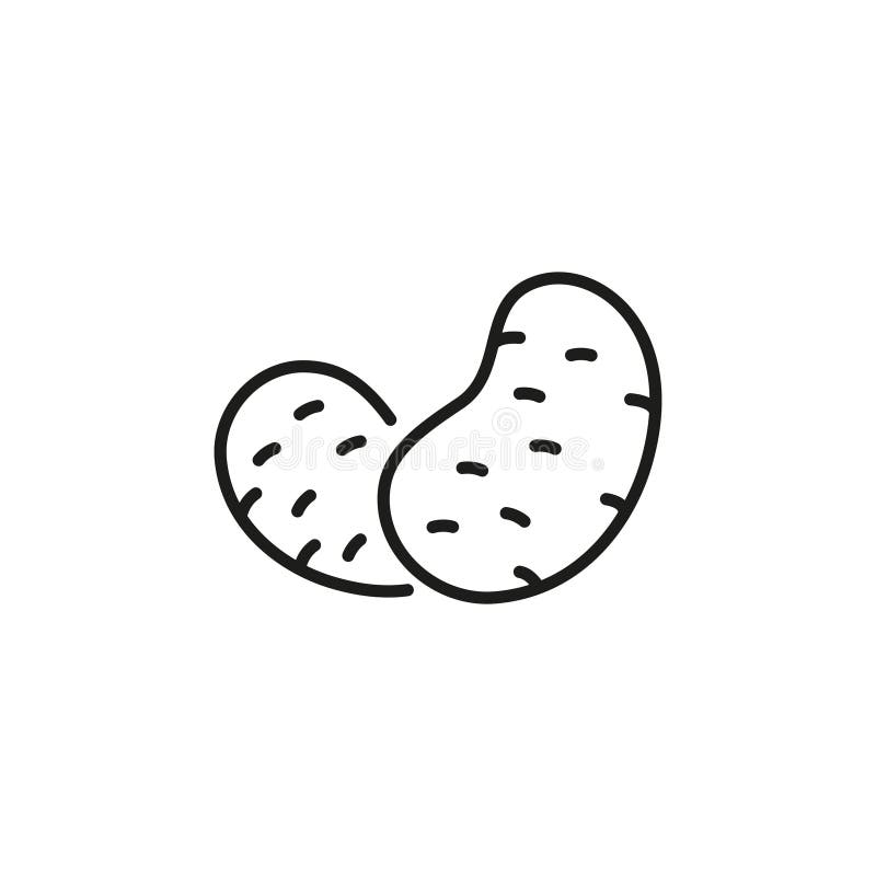 Potato Icon stock vector. Illustration of nature, grocery - 322429431