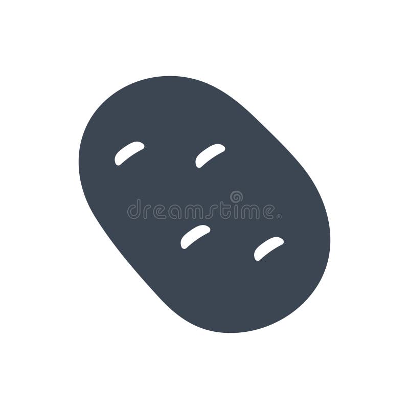 Potato Icon. Simple Vector Graphics Stock Vector - Illustration of food ...