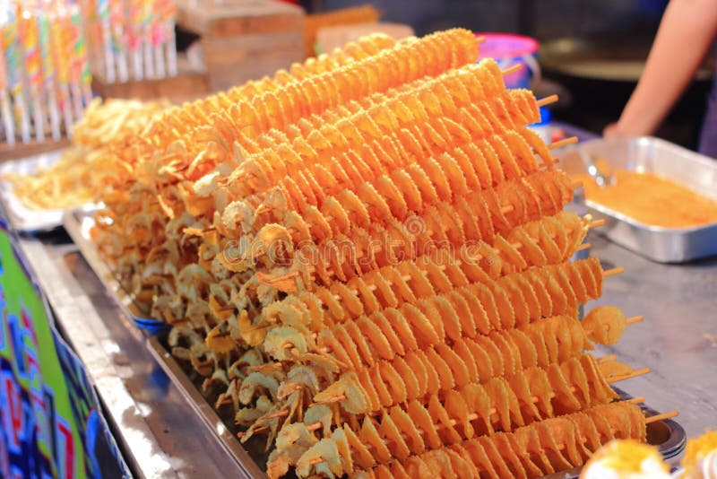 Potato stock photo. Image of slide, fried, potato, deep - 64733010