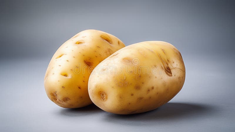 Potato Isolated on White Background. Neural Network AI Generated Stock ...