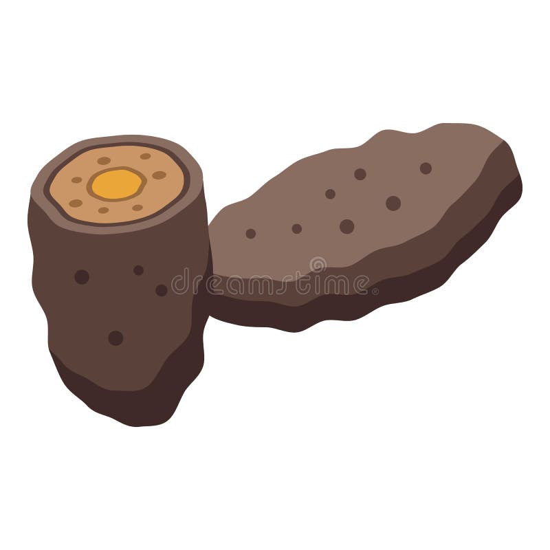 Potato Meat Roll Icon Isometric Vector. Cheese Food Stock Vector ...