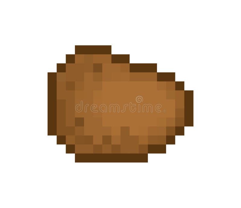 Potato Pixel Art. Vegetable Pixelated. Old Game Graphics Stock Vector ...
