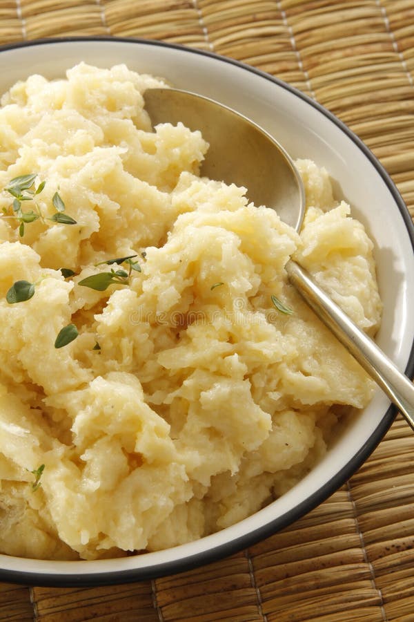 Thanksgiving Day Dinner Mashed Potatoes Hazelnuts Stock Photo - Image ...