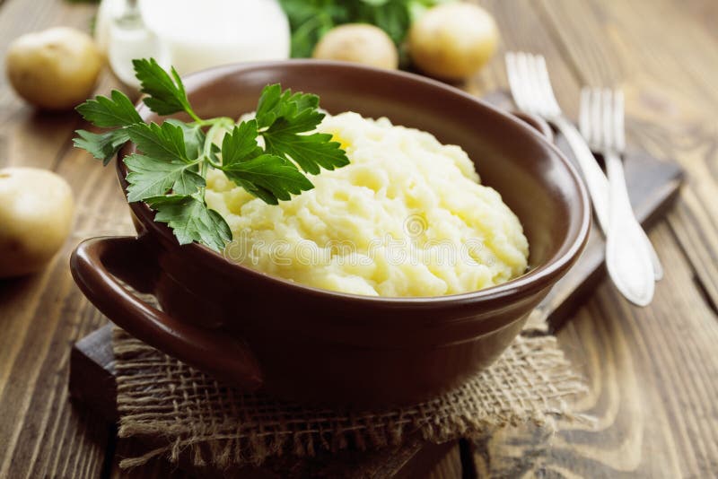 Potato puree stock photo. Image of wooden, cooked, baby - 50407656