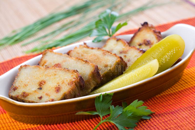 Potato rissole stock photo. Image of parsley, toasted - 17503342