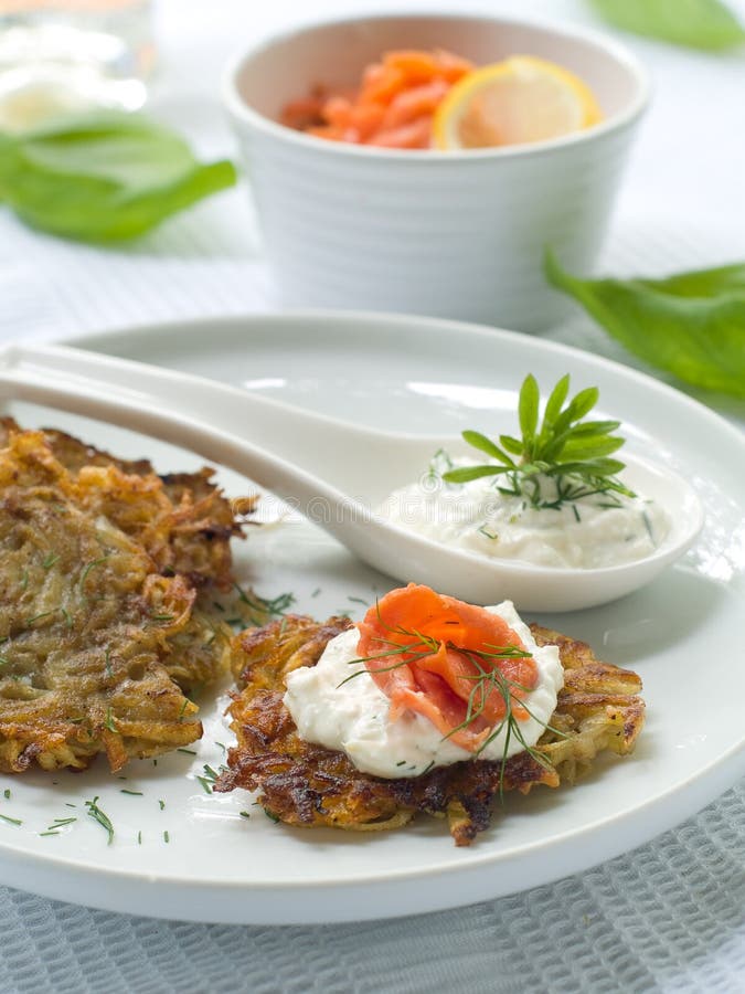 Potato rosti stock photo. Image of rosti, deep, spoon - 15928772