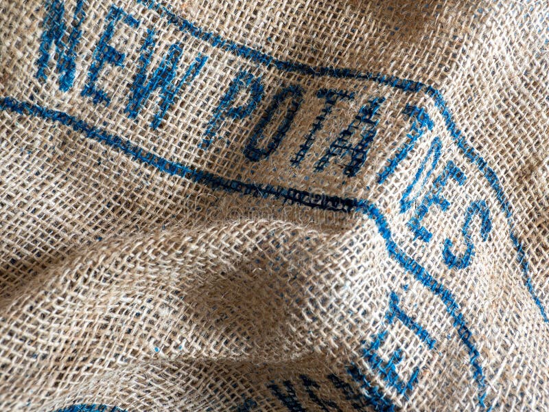 Potato Sacking Storage Sack Mesh Bag Stock Photo - Image of harvest ...