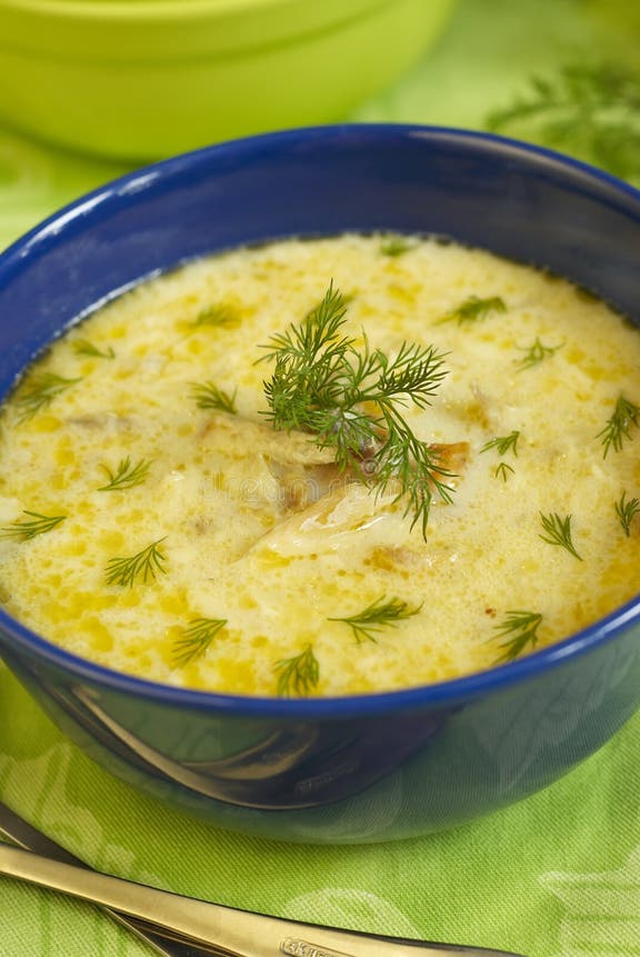 Potato Soup with Smoked Cod Stock Image - Image of milk, restaurant ...