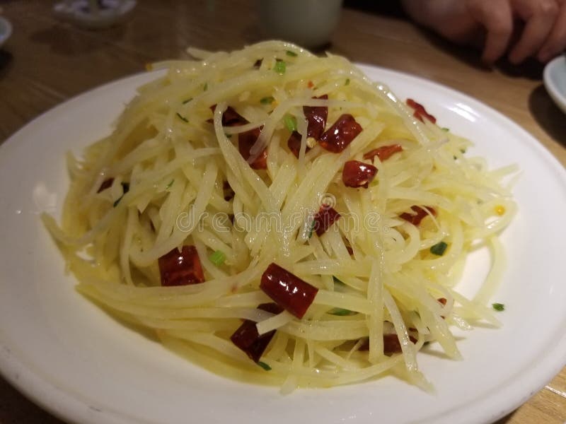 Potato Strips stock image. Image of green, strips, potato - 152053403