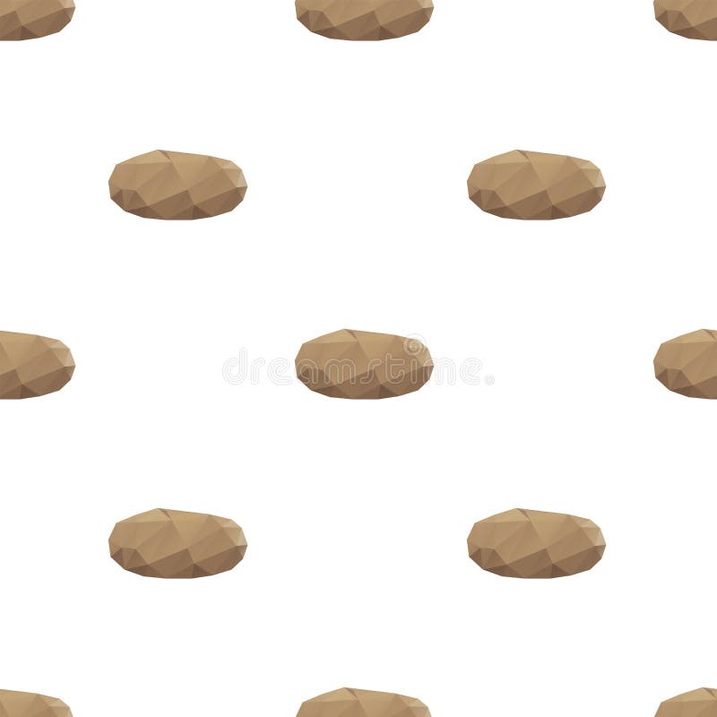 Potato Triangle Shape Seamless Pattern Backgrounds. Wrapping Paper ...