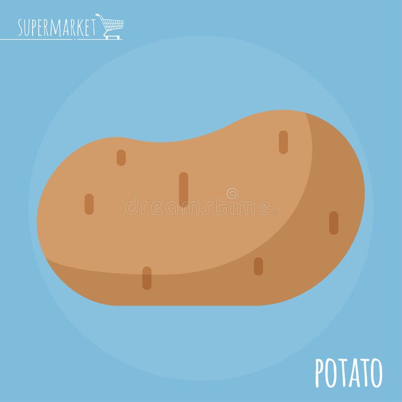 Potato vector icon stock vector. Illustration of brown - 85307219